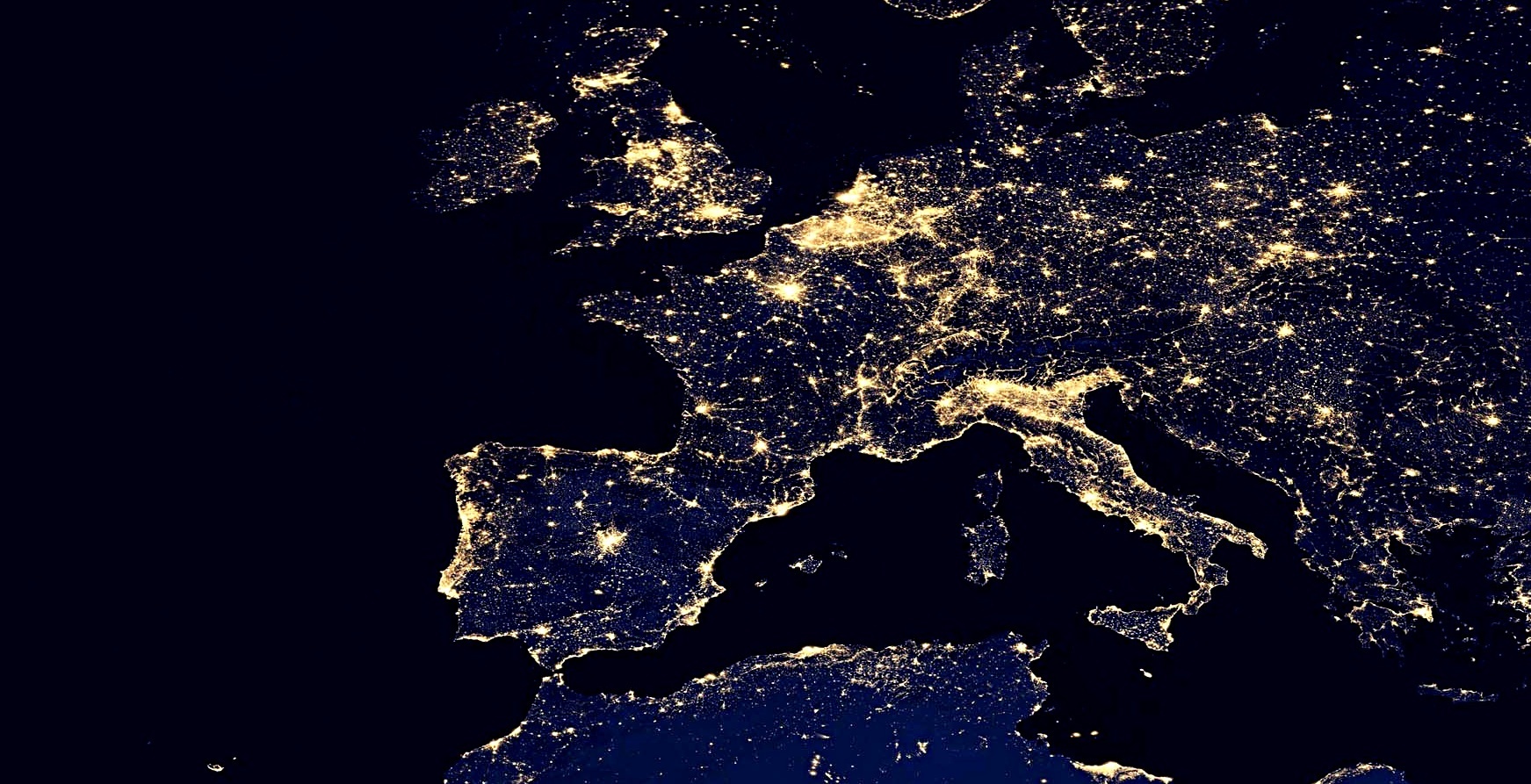 photo europe nasa nuit